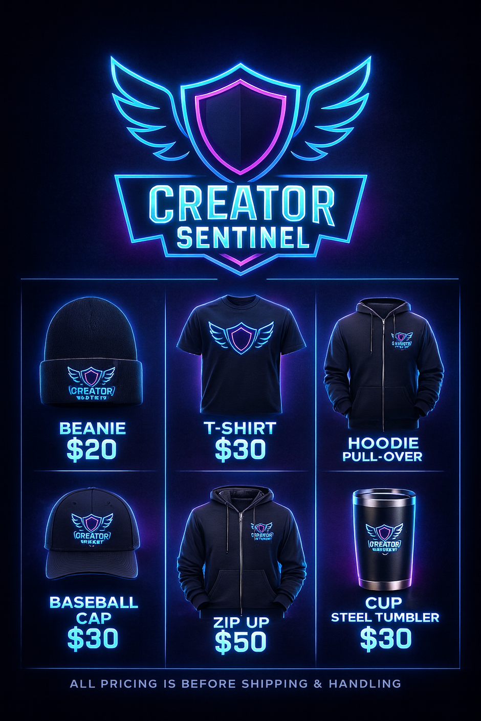Creator Sentinel Merch – True Blue Buckaroo